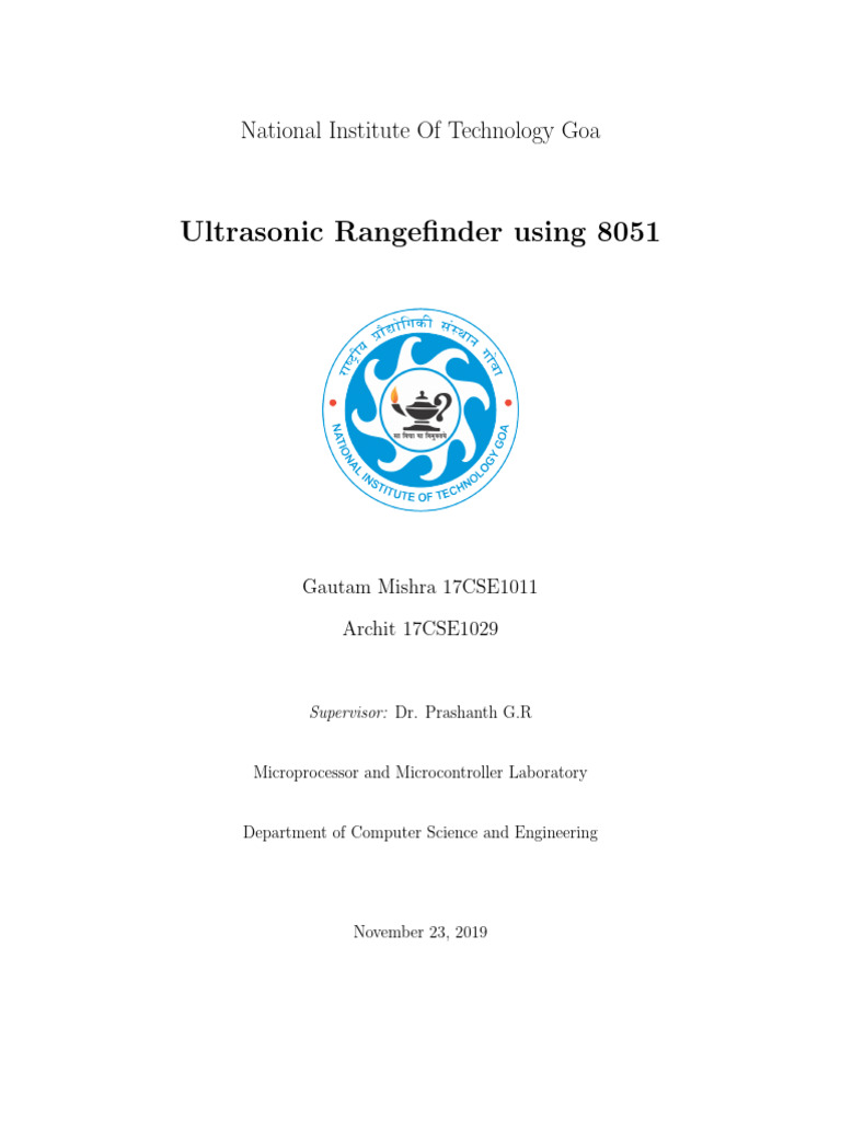 Ultrasonic Rangefinder | PDF