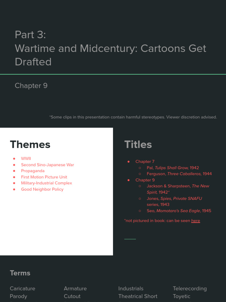 Wartime and Midcentury - Cartoons Get Drafted | PDF