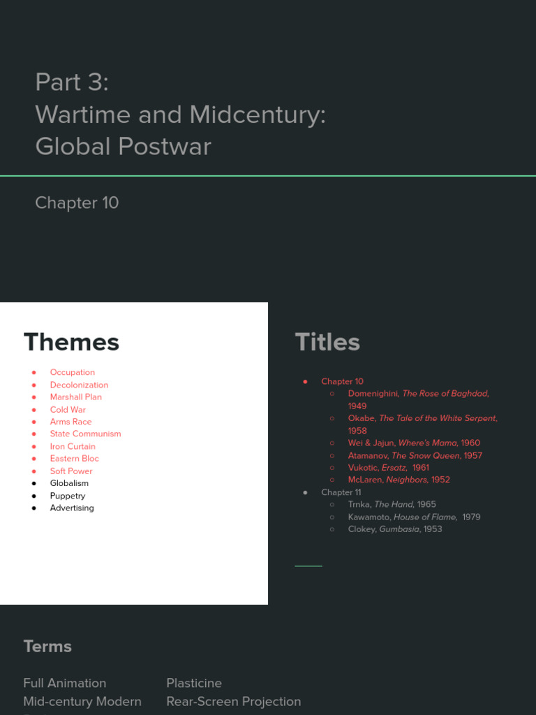 Wartime and Midcentury - Postwar Order | PDF