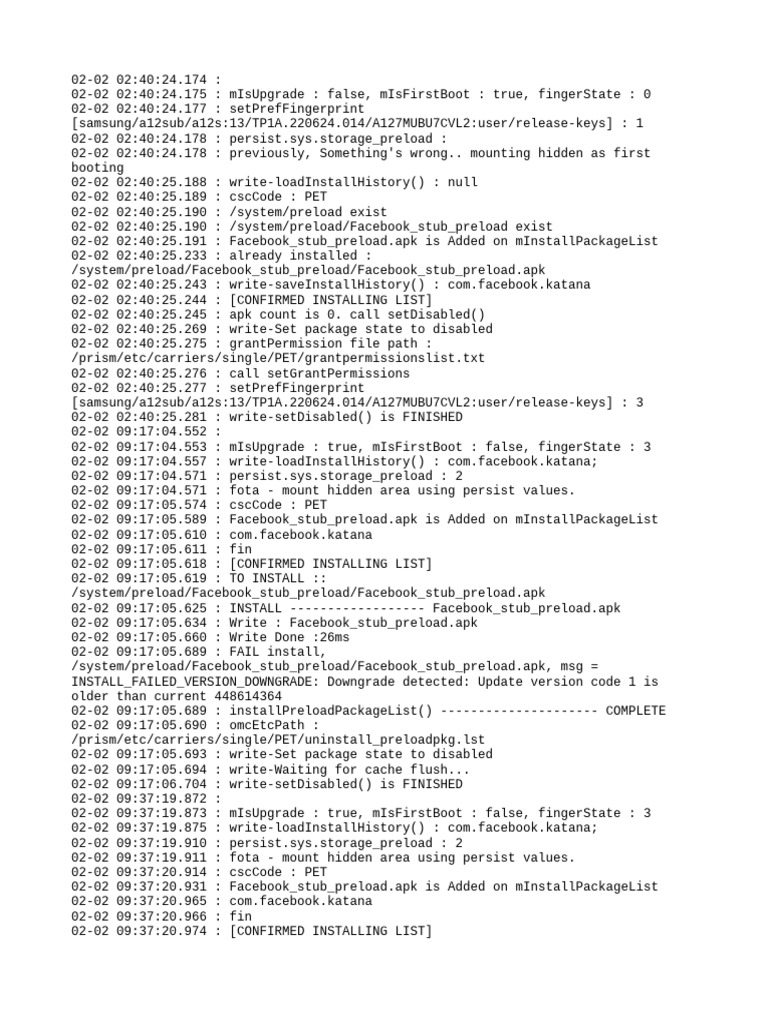 Preload Installer | PDF