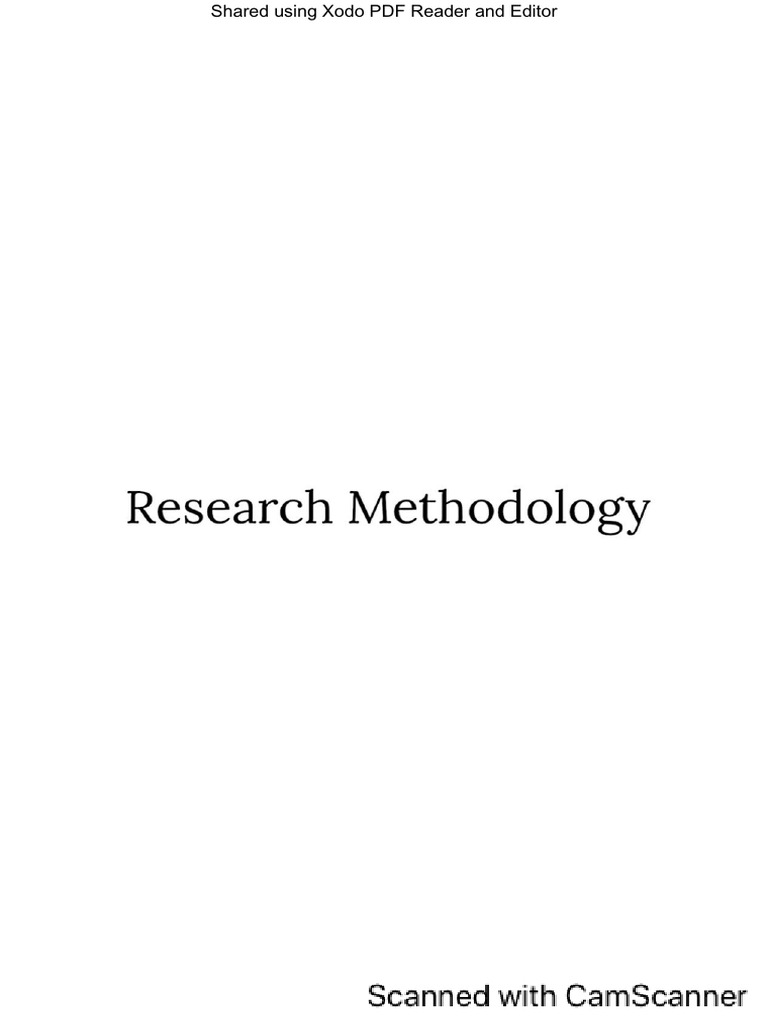 Research Methodology (SJ) | PDF
