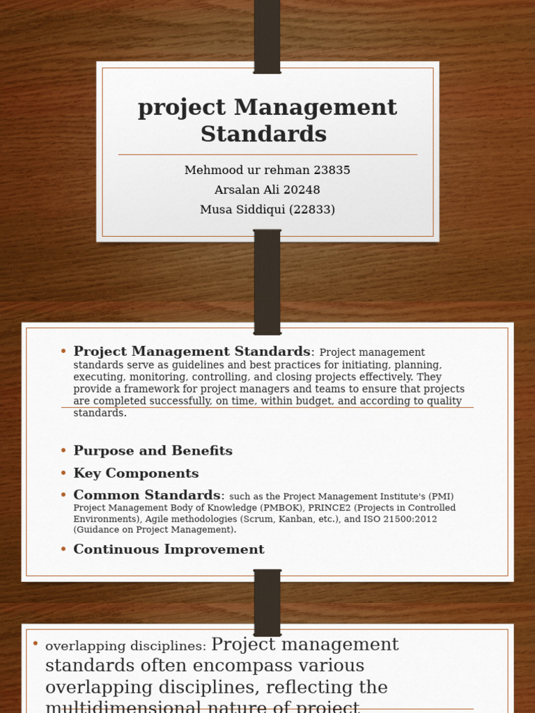 Project Management Standards Slides | PDF