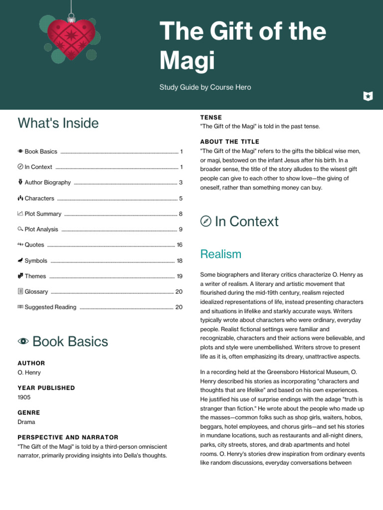 O. Henry's The Gift of The Magi | PDF