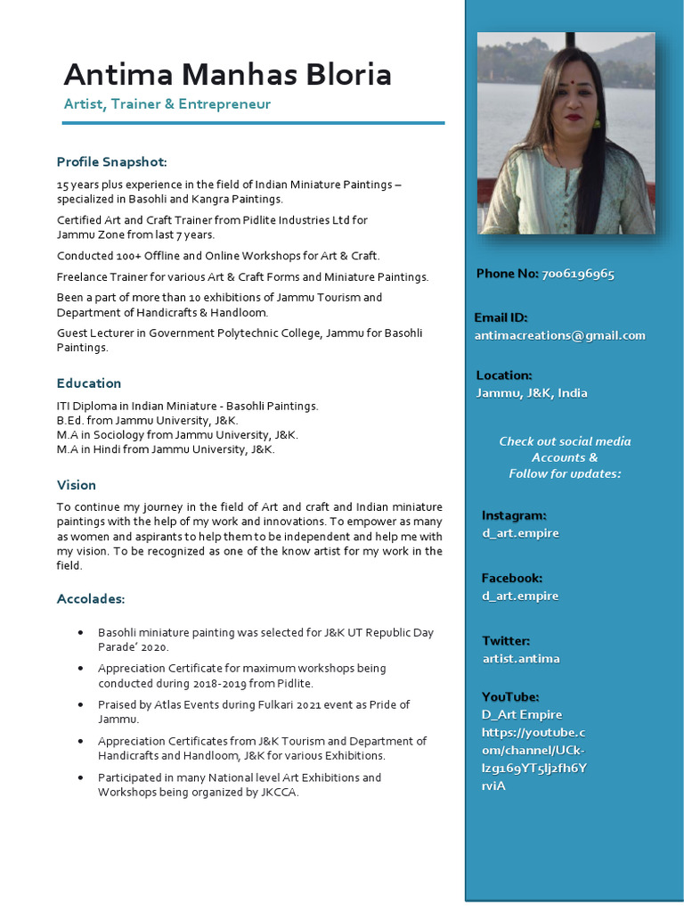 Antima's Profile | PDF