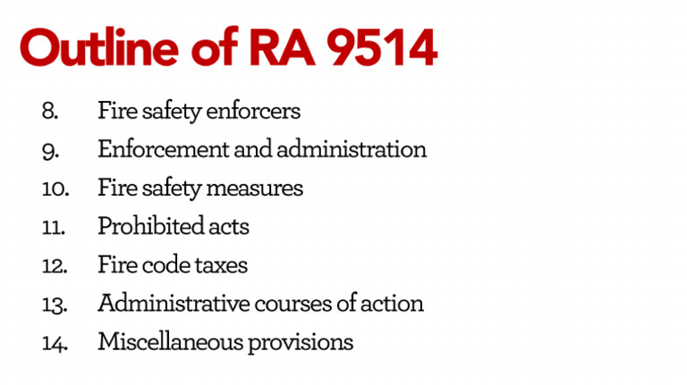 RA 9514 Outline of 9514 2 | PDF