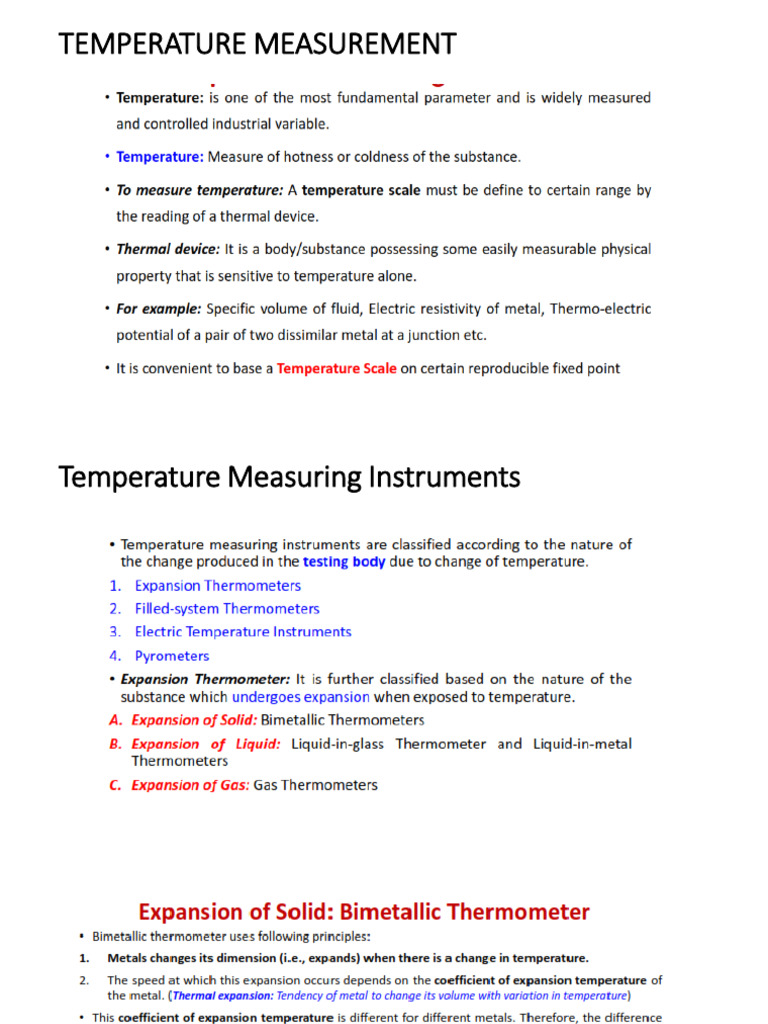 Temperature Measurement | PDF