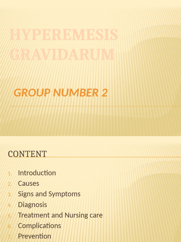 Hyperemesis Gravidarum | PDF