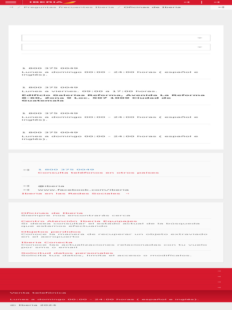 Oficinas de Iberia - Iberia Guatemala | PDF