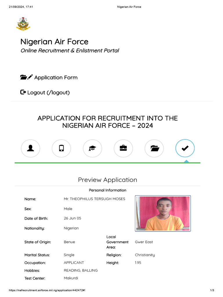 Nigerian Air Force-MOSES | PDF