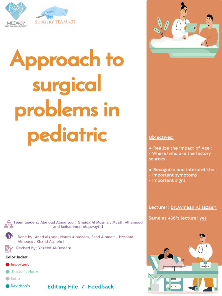 20-Approach to Surgical Problems in Pediatric | PDF