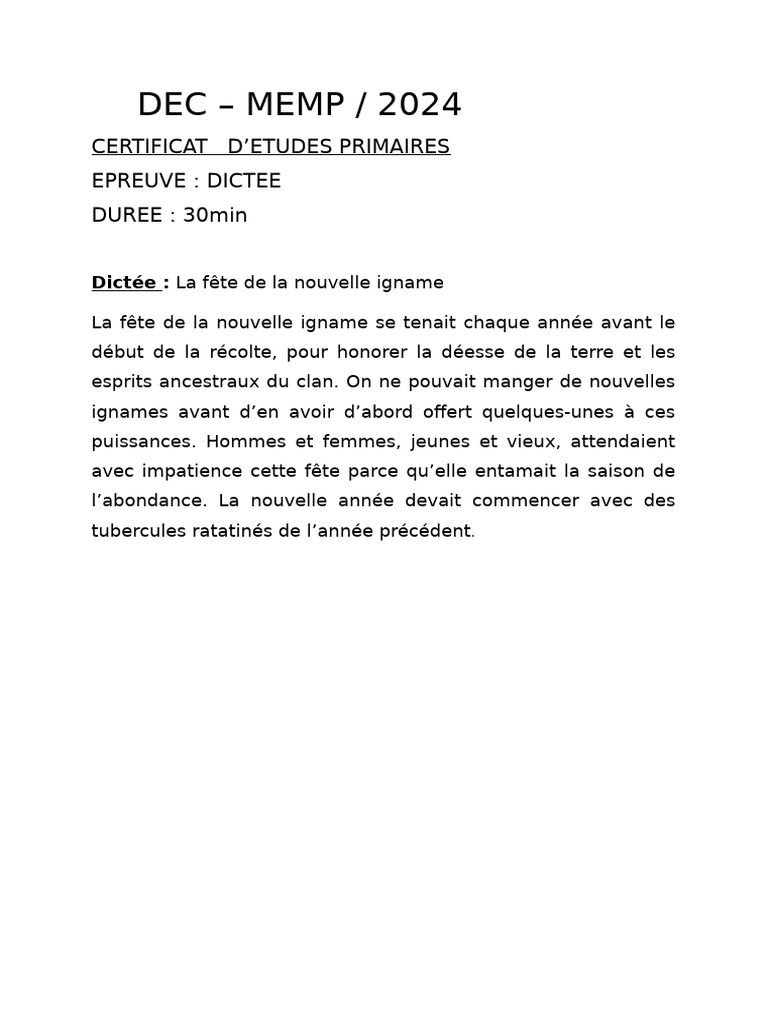 DICTEE | PDF