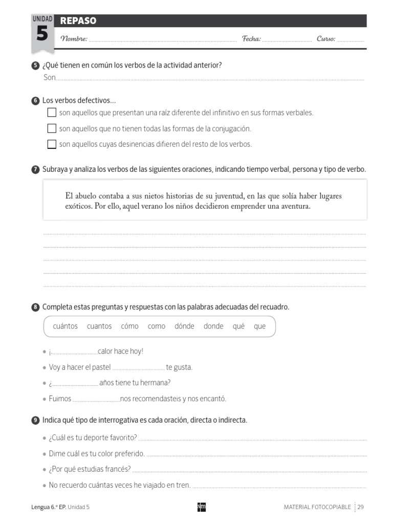 Repaso Verbos | PDF