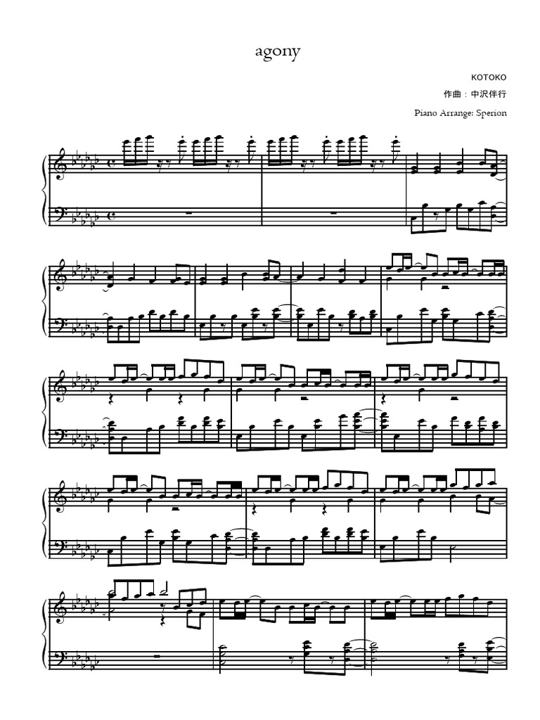 Agony (Together) | PDF