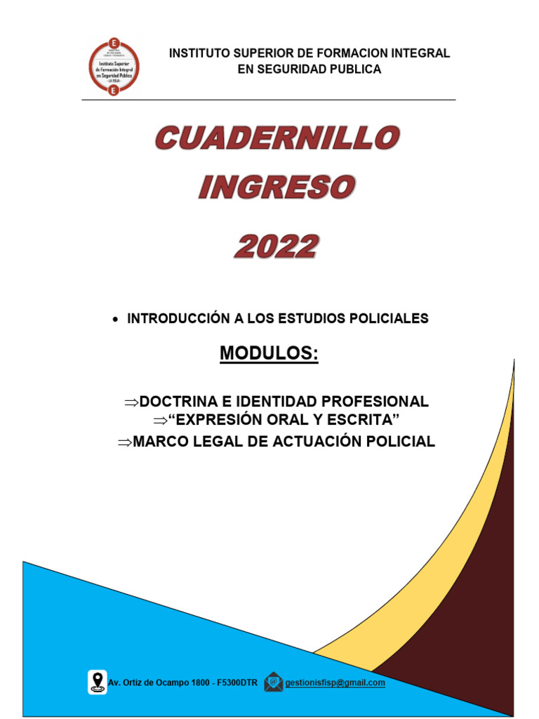 cuadernillo ingreso 2022 | PDF