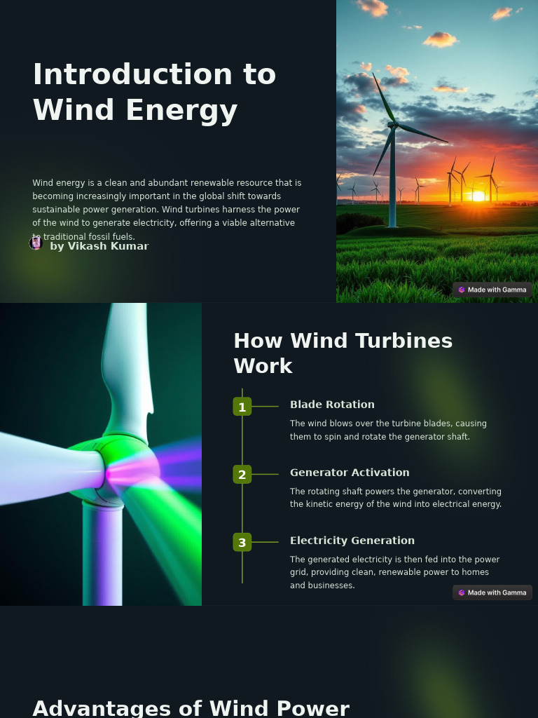 Introduction To Wind Energy | PDF