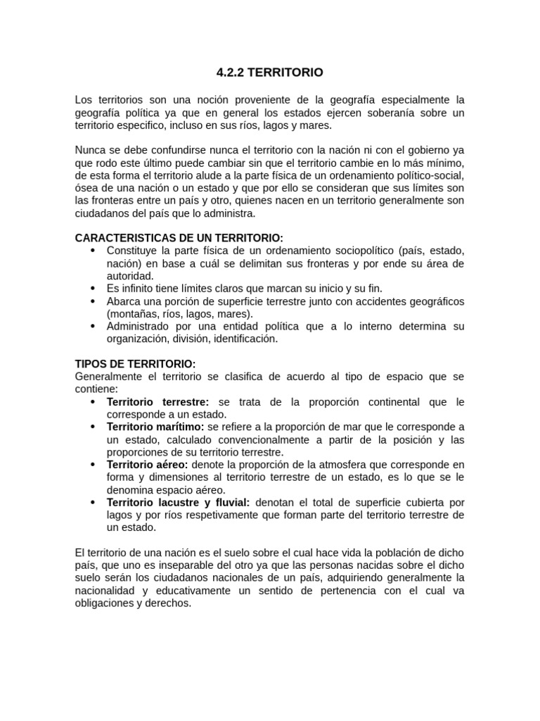 Territorio y Poder Legitimo | PDF