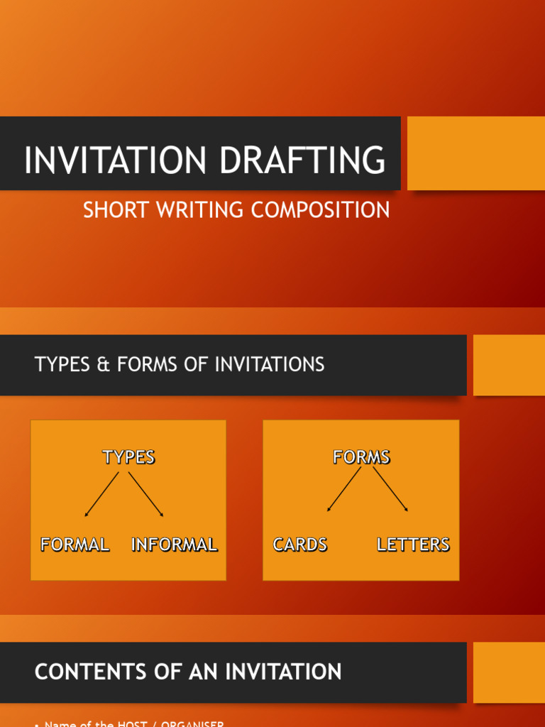 Invitation Drafting | PDF