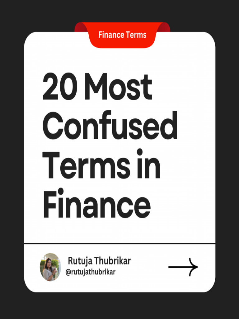 Most Important Finance Terms 1724173051 | PDF