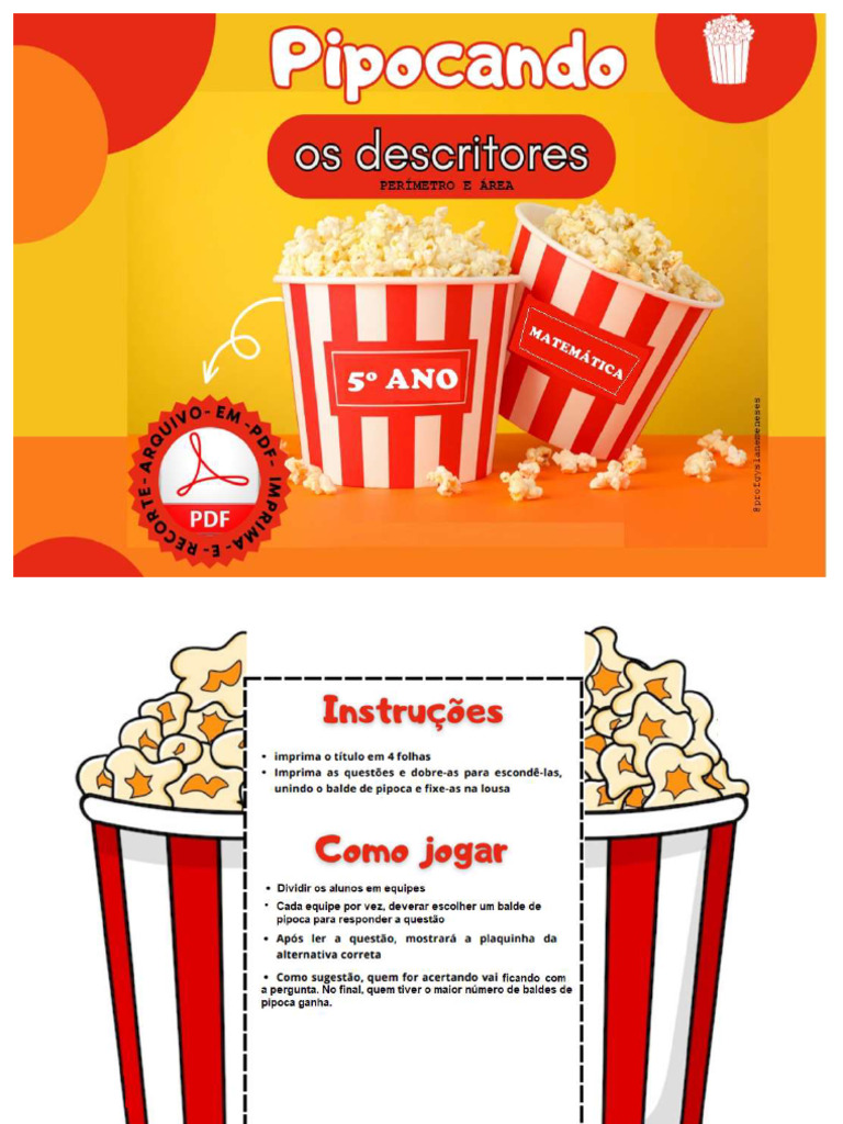 JOGO - PIPOCANDO OS DESCRITORES | PDF