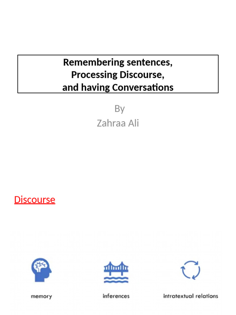 Remembering sentences, | PDF