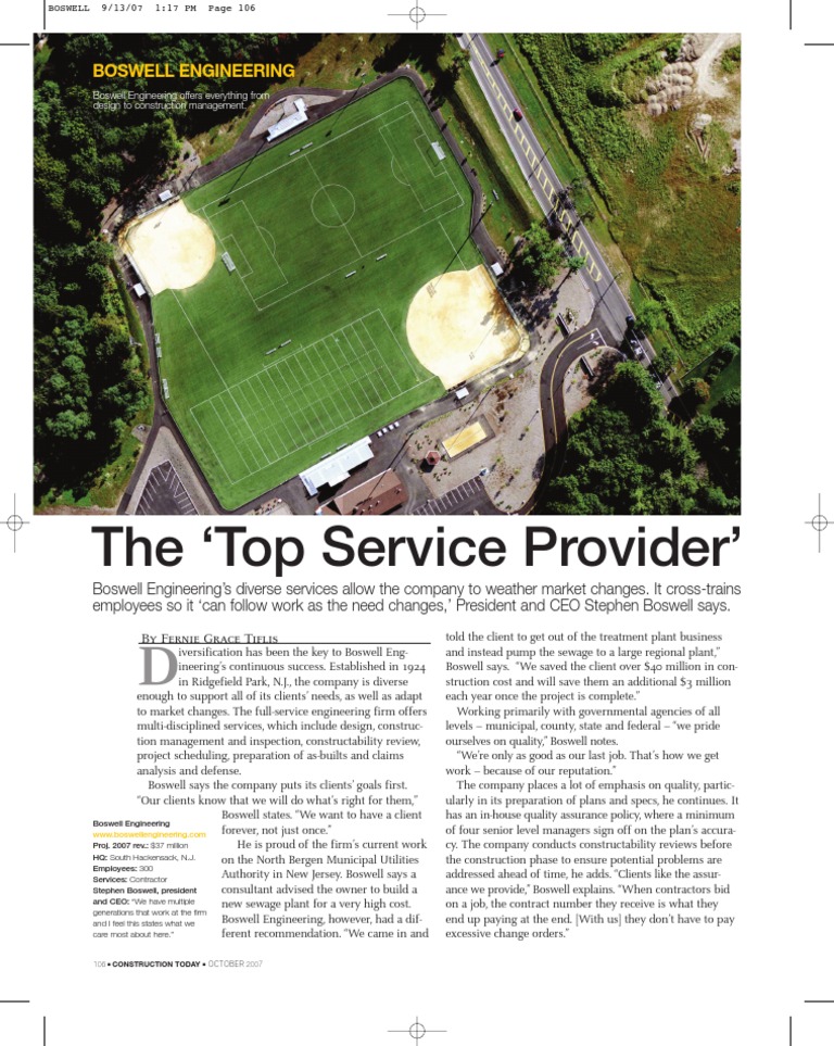 Boswell Engineering: Diverse Solutions in Construction | PDF | Business
