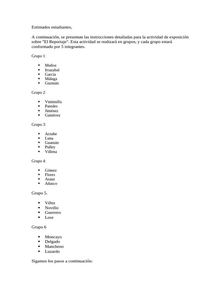 El Reportaje Exposición 7c | PDF
