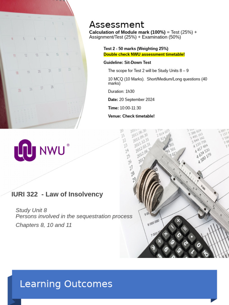 Revision Session Study Unit 8 and 9 VC | PDF