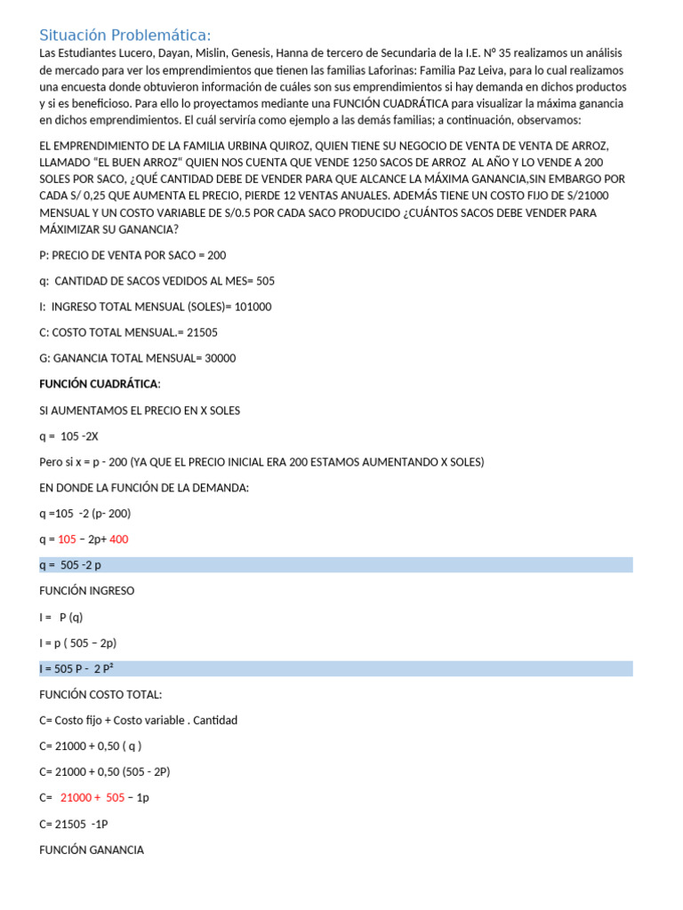 Situación Problemática | PDF