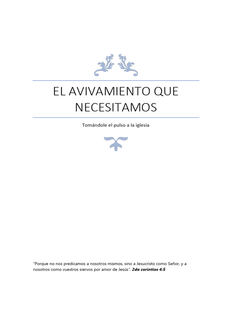 Avivamiento | PDF