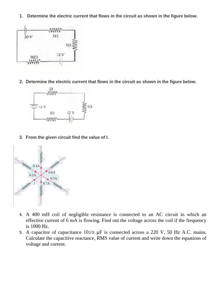 Electrical Circuit Calculations | PDF | Teaching Methods & Materials ...