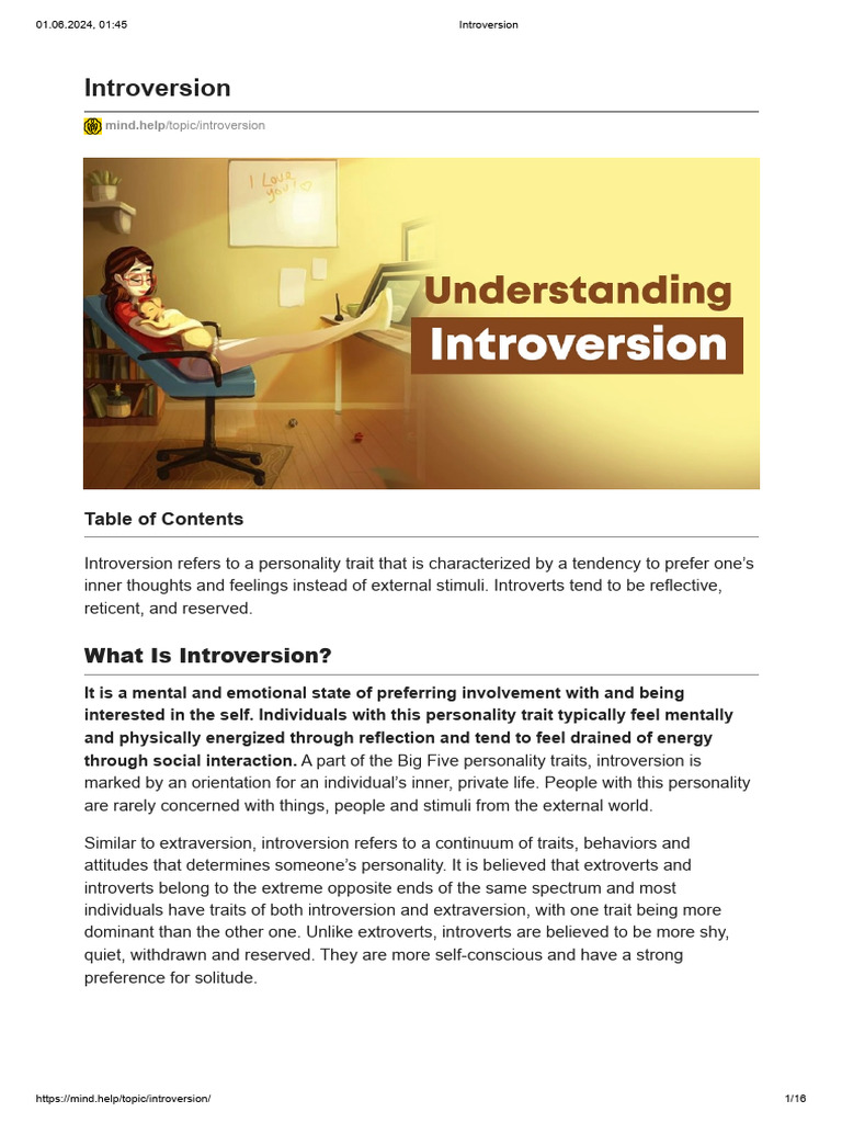 Introversion | PDF