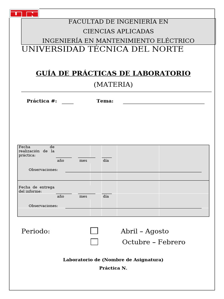 Guia de Practicas de Laboratorio | PDF