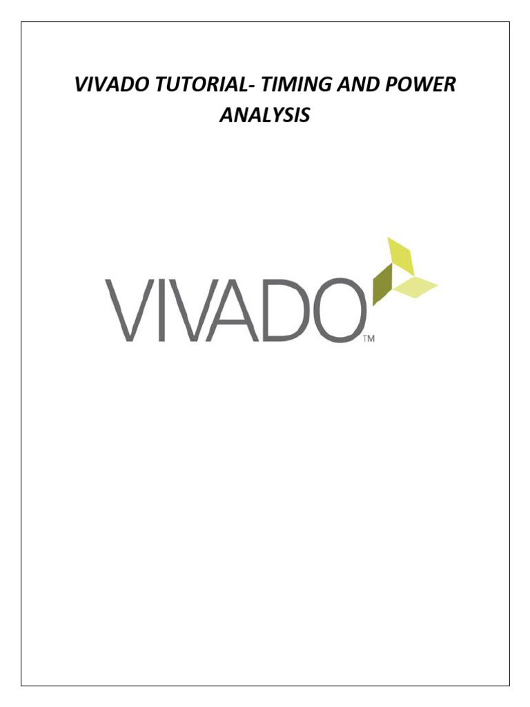Vivado - Power - Timing - Analysis | PDF