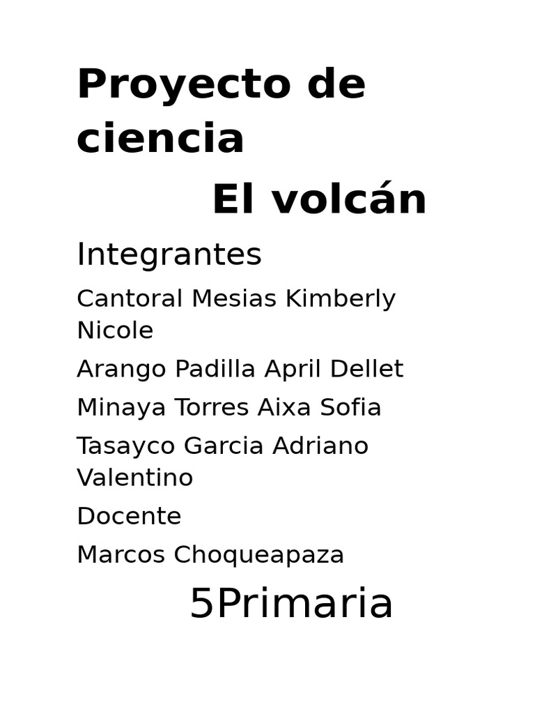 Proyecto de Ciencia | PDF