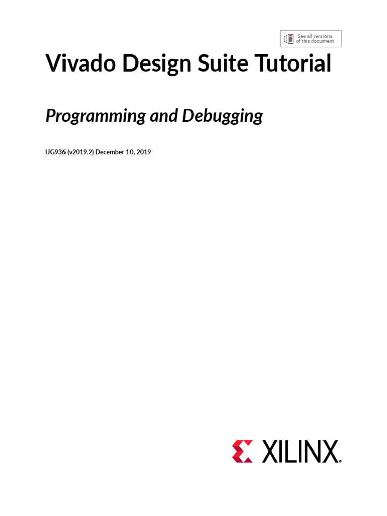 Ug936 Vivado Tutorial Programming Debugging | PDF