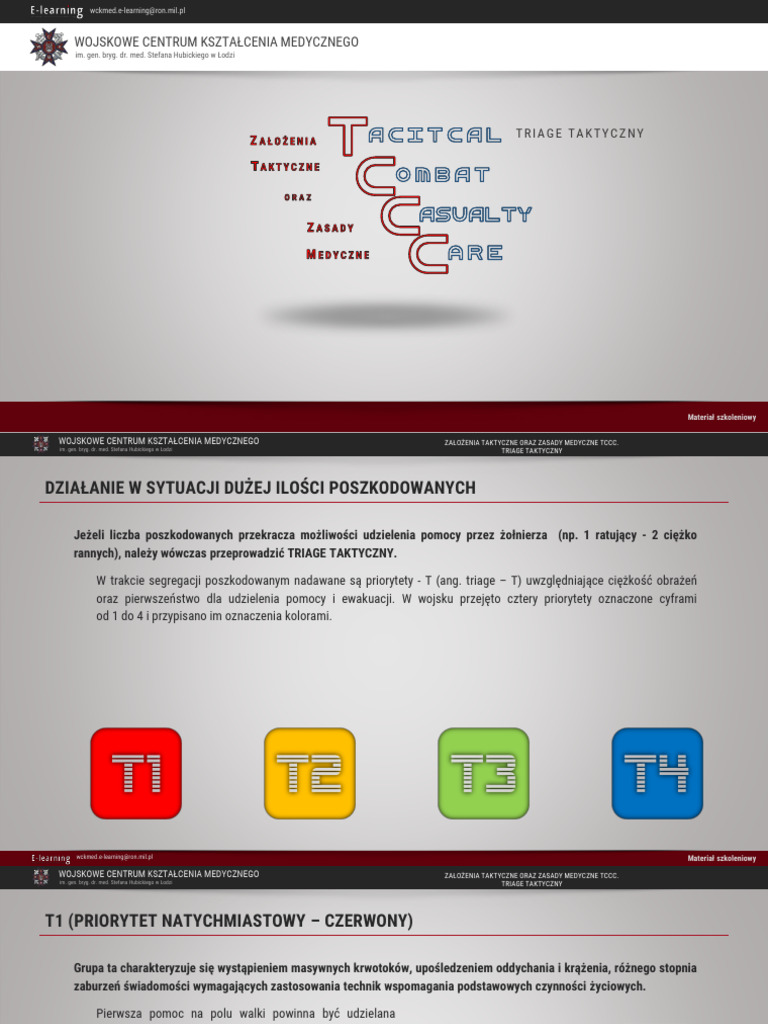 TEMAT 1. ZAG. 3. TRIAGE TAKTYCZNY sFOMdVQ | PDF