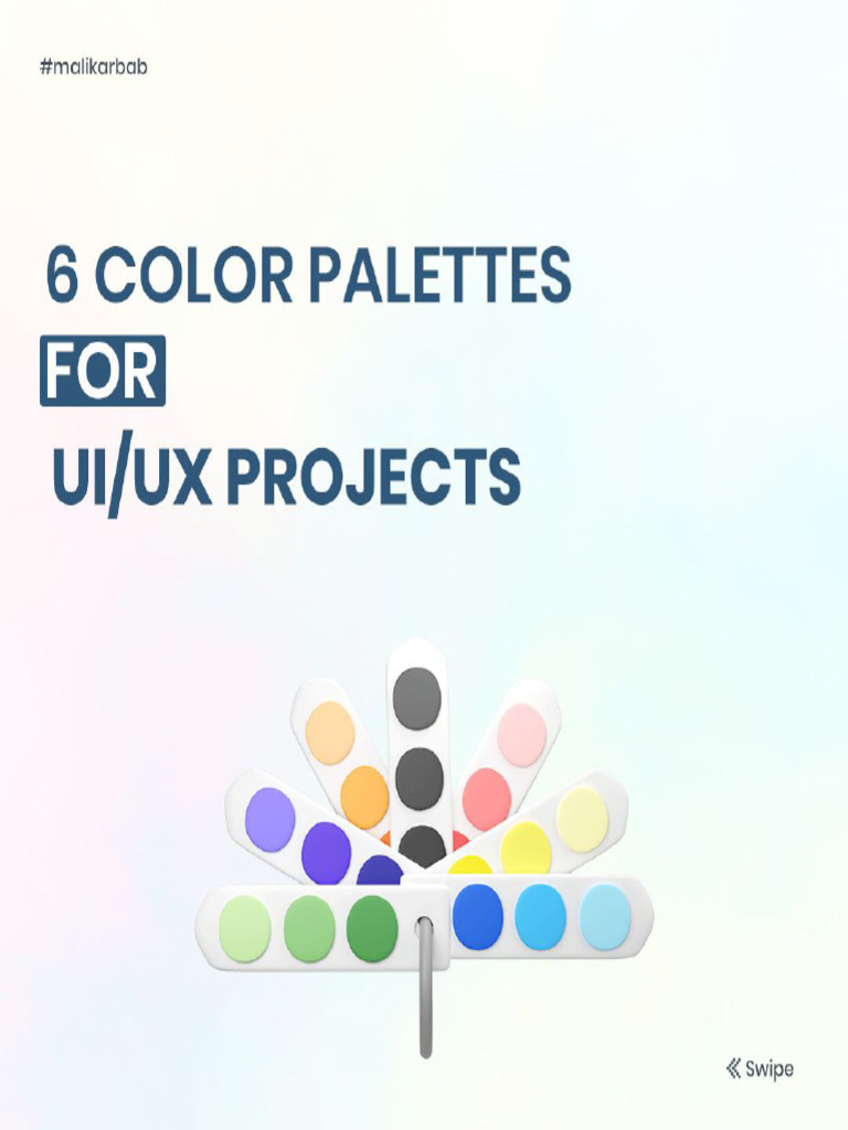 6 Color Palettes For UI - UX Projects | PDF