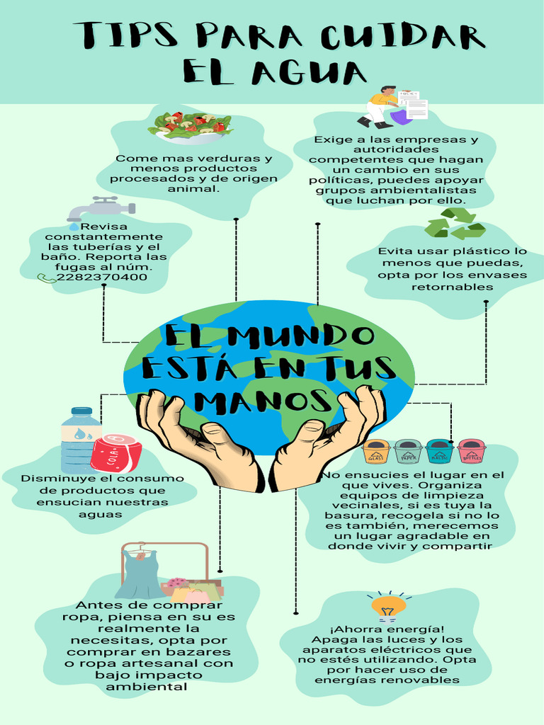 Infografía Cuidado Del Medio Ambiente Moderno Verde - 20240603 - 213243 ...