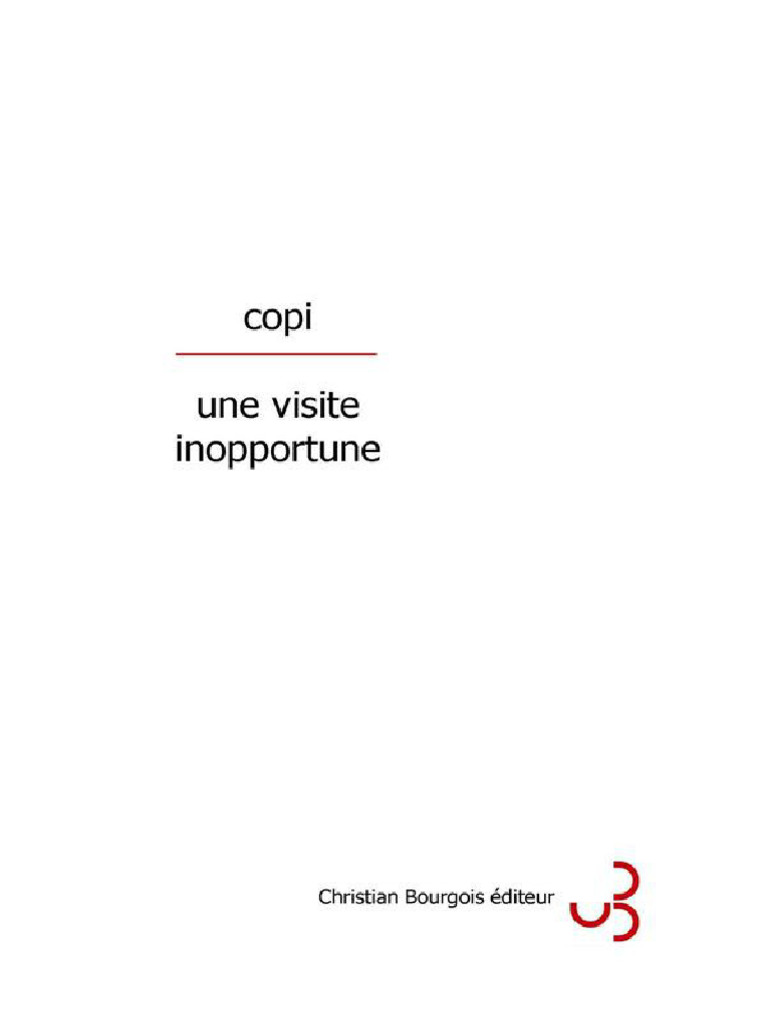 Une Visite Inopportune - COPI | PDF