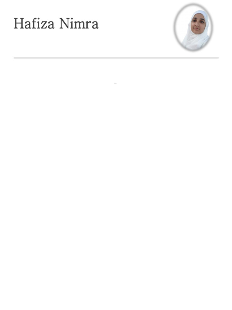 Hafiza Nimra-2 | PDF