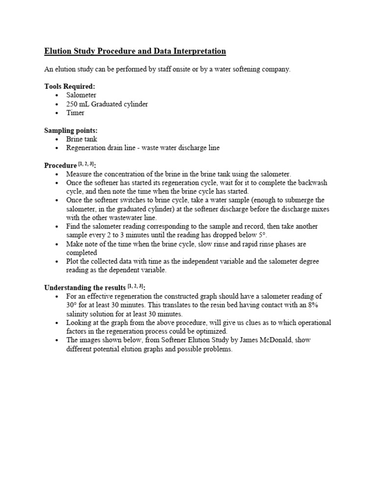 Chloride Elution Study Procedure and Data Interpretation | PDF
