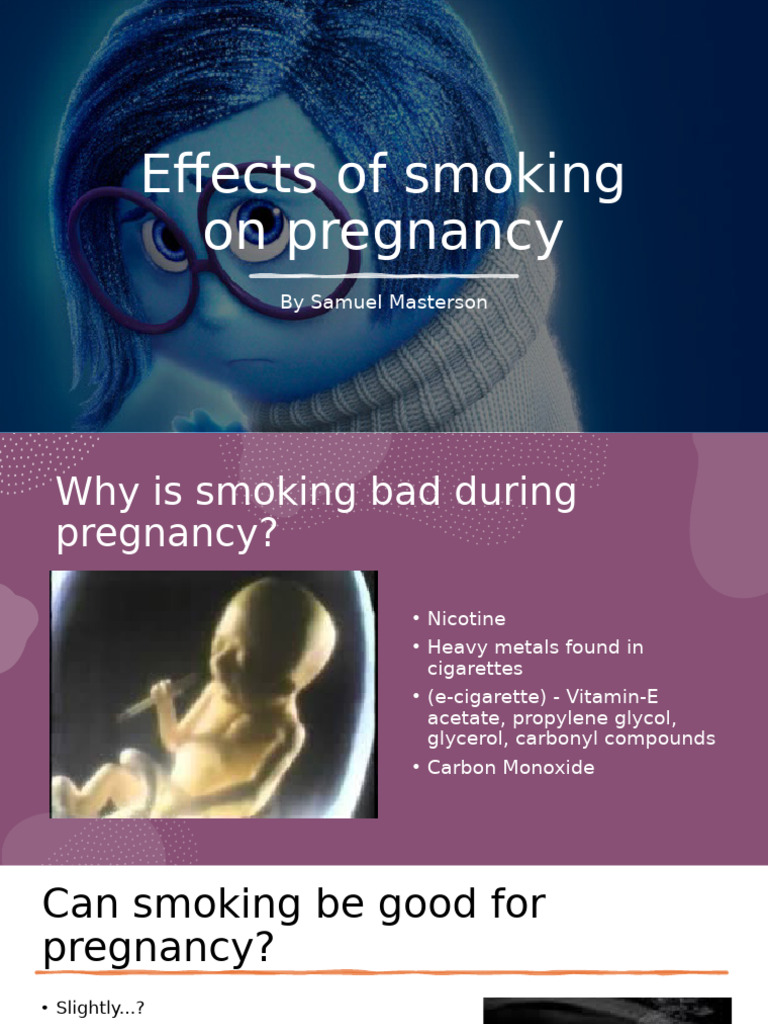 Effects of Smoking During Pregnancy | PDF