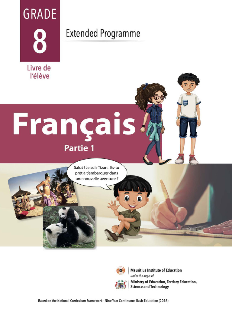WEB French Grade 8 Extended - Student's 1 | PDF