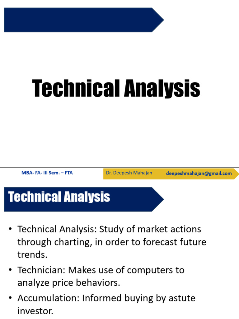 Technical Analysis - Class Presentation - Complete | PDF