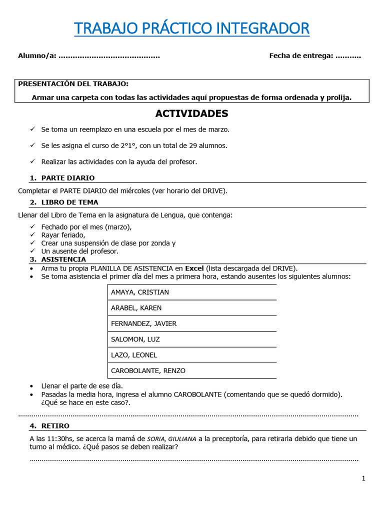 Trabajo Practico Integrador | PDF