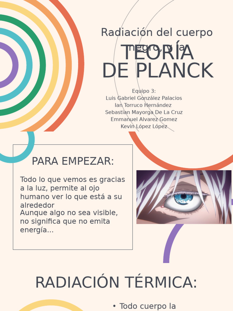 Radiación Del Cuerpo Negro y Teoría de Planck | PDF | Radiación electromagnética | Temperatura