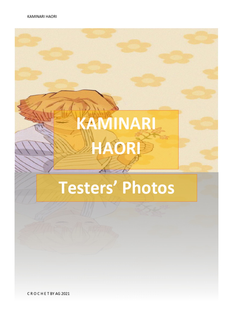 Patron Crochet Haori Zenitsu | PDF