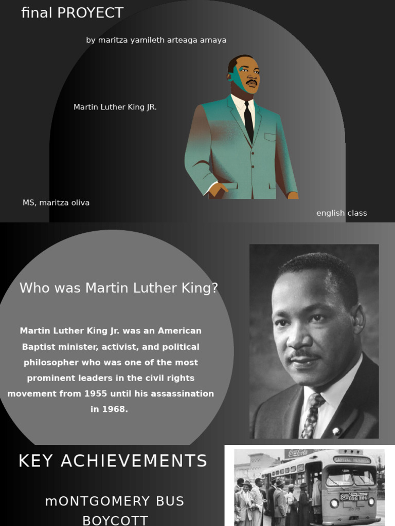 Martin Luther King JR Slides Maritza Arteaga Asu | PDF