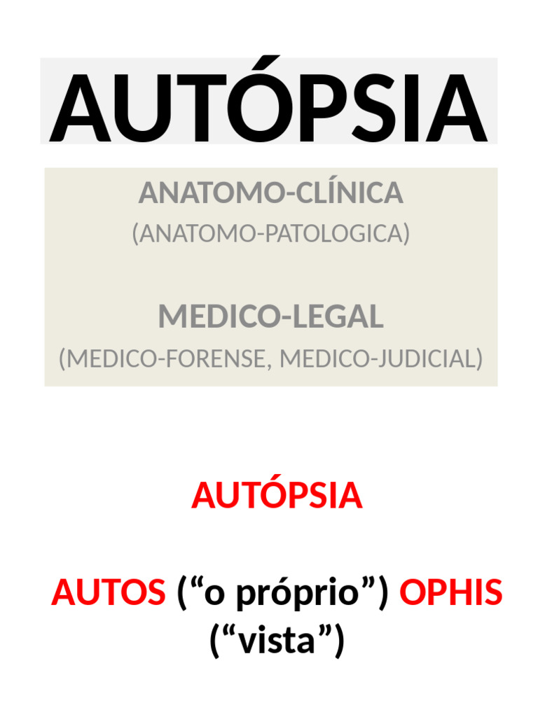 AUTÓPSIA | PDF