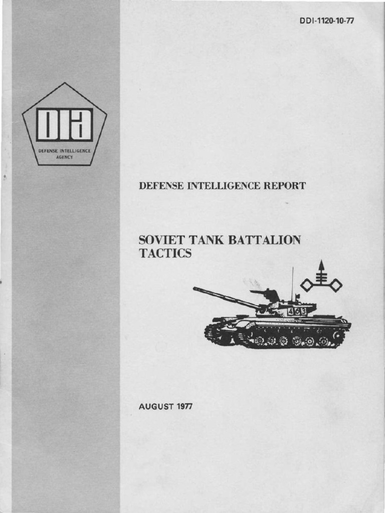 Soviet Tank Battalion Tactics | PDF